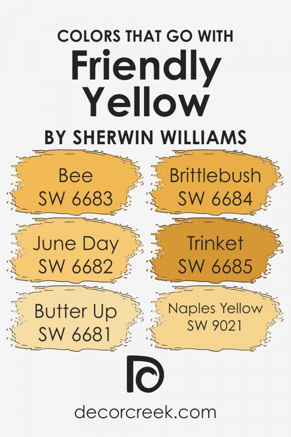 Friendly Yellow SW 6680 Paint Color by Sherwin Williams - DecorCreek
