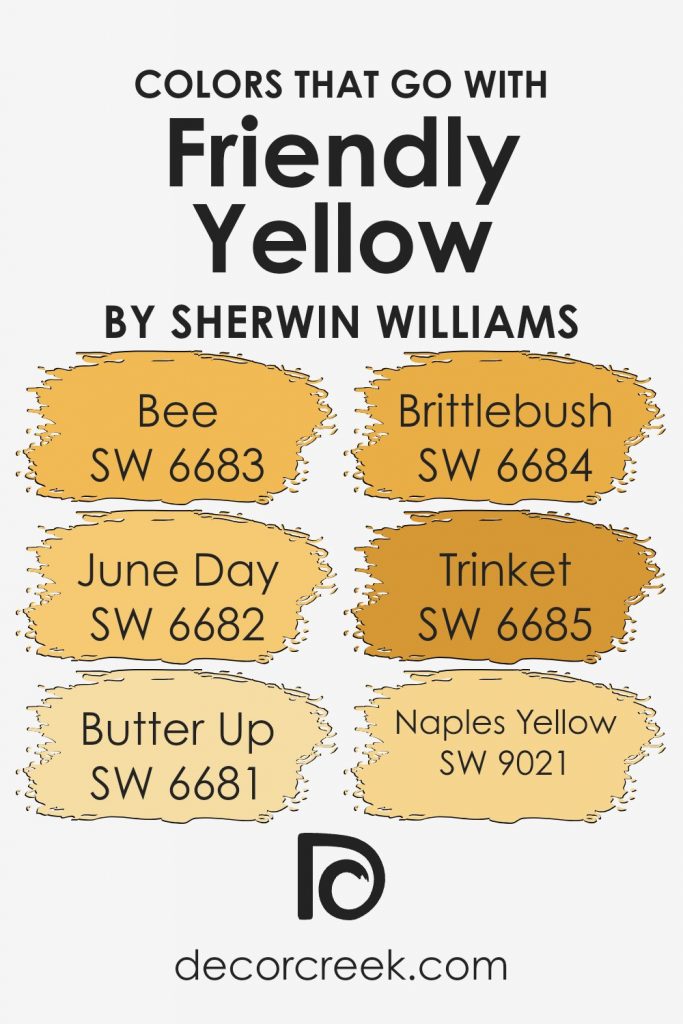 Friendly Yellow SW 6680 Paint Color by Sherwin Williams - DecorCreek