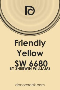 Friendly Yellow SW 6680 Paint Color by Sherwin Williams - DecorCreek