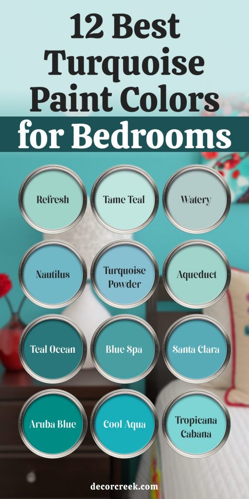 12 Best Turquoise Paint Colors for the Bedroom - DecorCreek