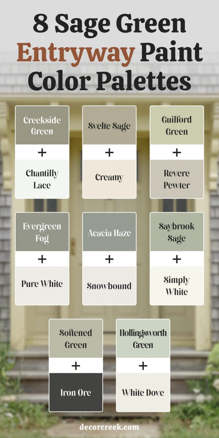 18 Best Sage Green Color Palettes for the Whole House - DecorCreek