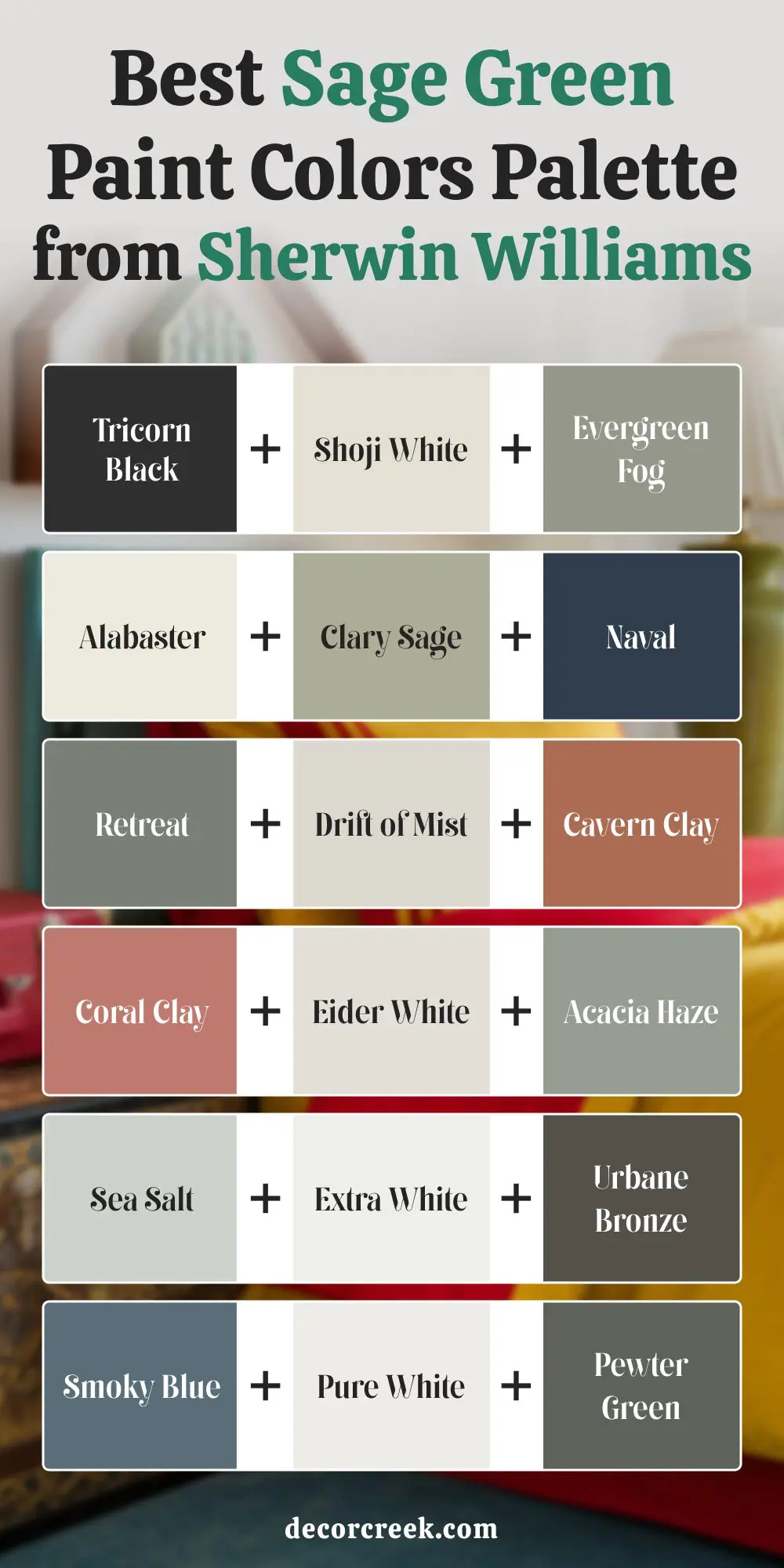 Sage Green Color Combinations