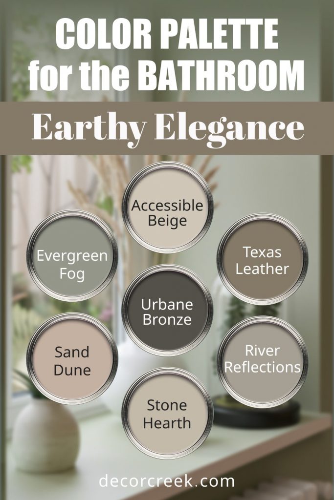 14 Best Paint Color Palettes for the Bathroom - DecorCreek