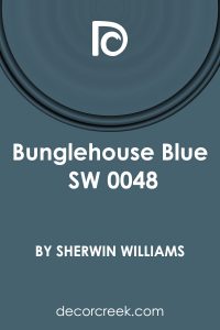 Bunglehouse Blue SW 0048 Paint Color by Sherwin Williams - DecorCreek