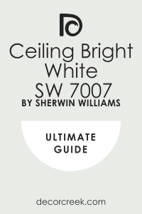 Ceiling Bright White SW 7007 Paint Color by Sherwin Williams - DecorCreek