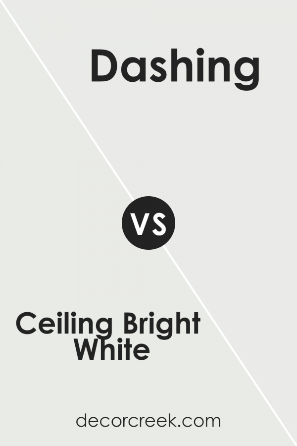 Ceiling Bright White SW 7007 Paint Color by Sherwin Williams - DecorCreek