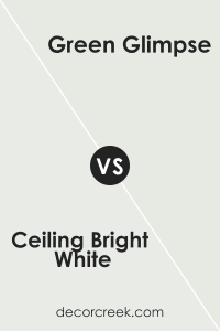 Ceiling Bright White SW 7007 Paint Color by Sherwin Williams - DecorCreek