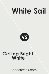 Ceiling Bright White SW 7007 Paint Color by Sherwin Williams - DecorCreek