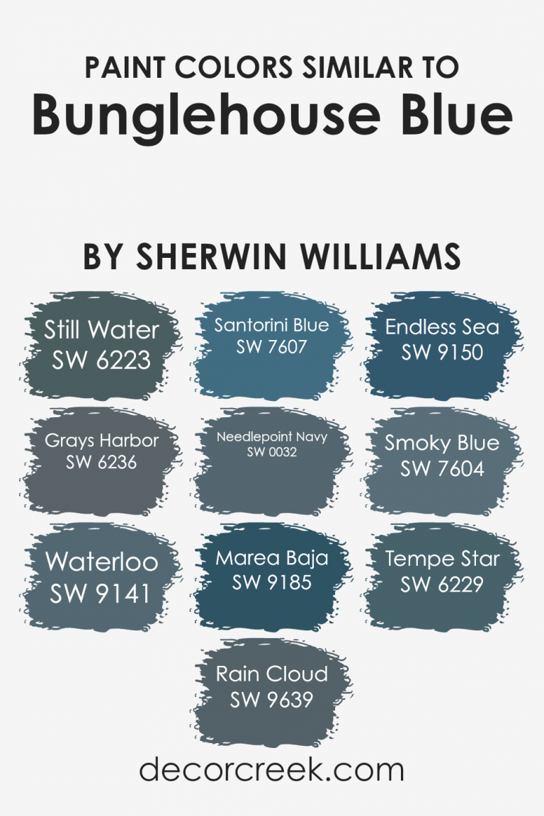 Bunglehouse Blue SW 0048 Paint Color by Sherwin Williams - DecorCreek