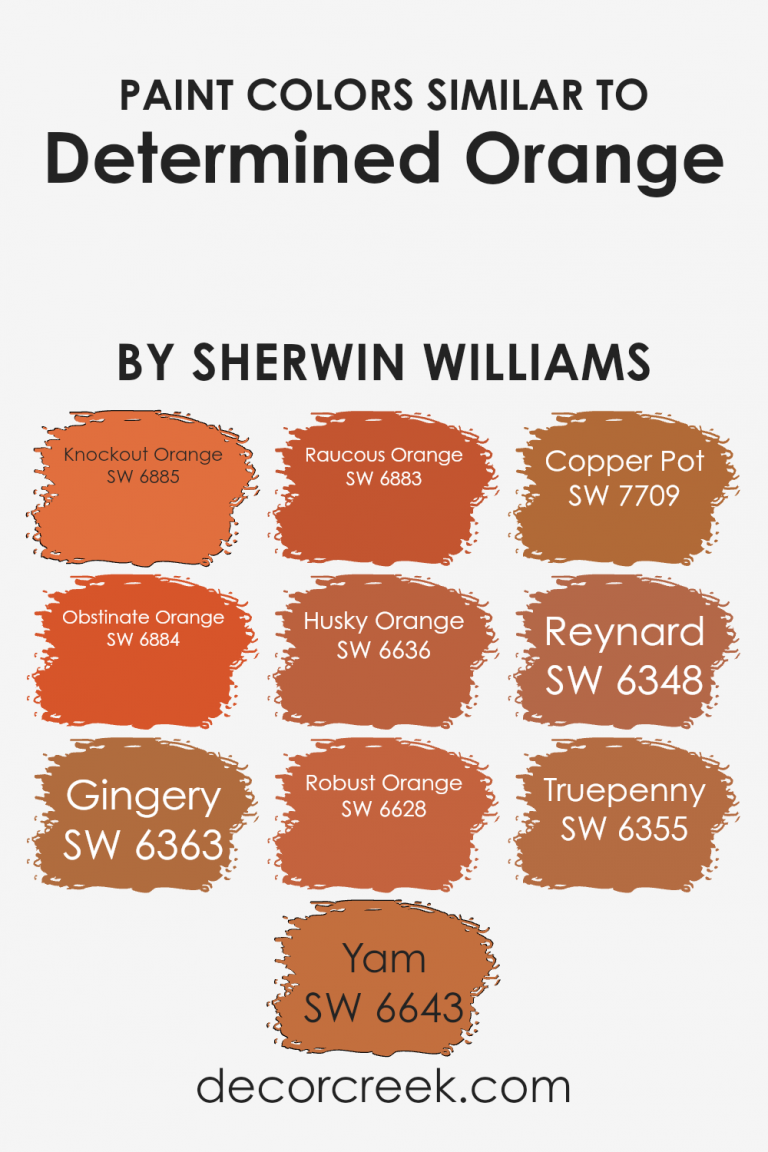 Determined Orange SW 6635 Paint Color by Sherwin Williams - DecorCreek