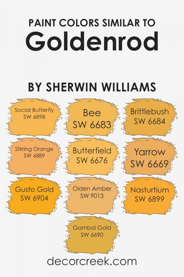Goldenrod SW 6677 Paint Color by Sherwin Williams - DecorCreek