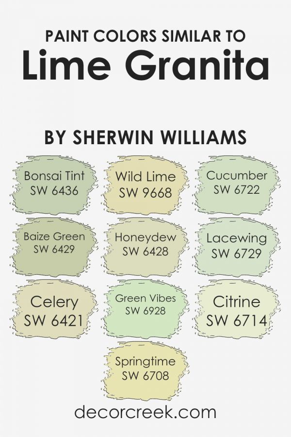 Lime Granita SW 6715 Paint Color by Sherwin Williams - DecorCreek