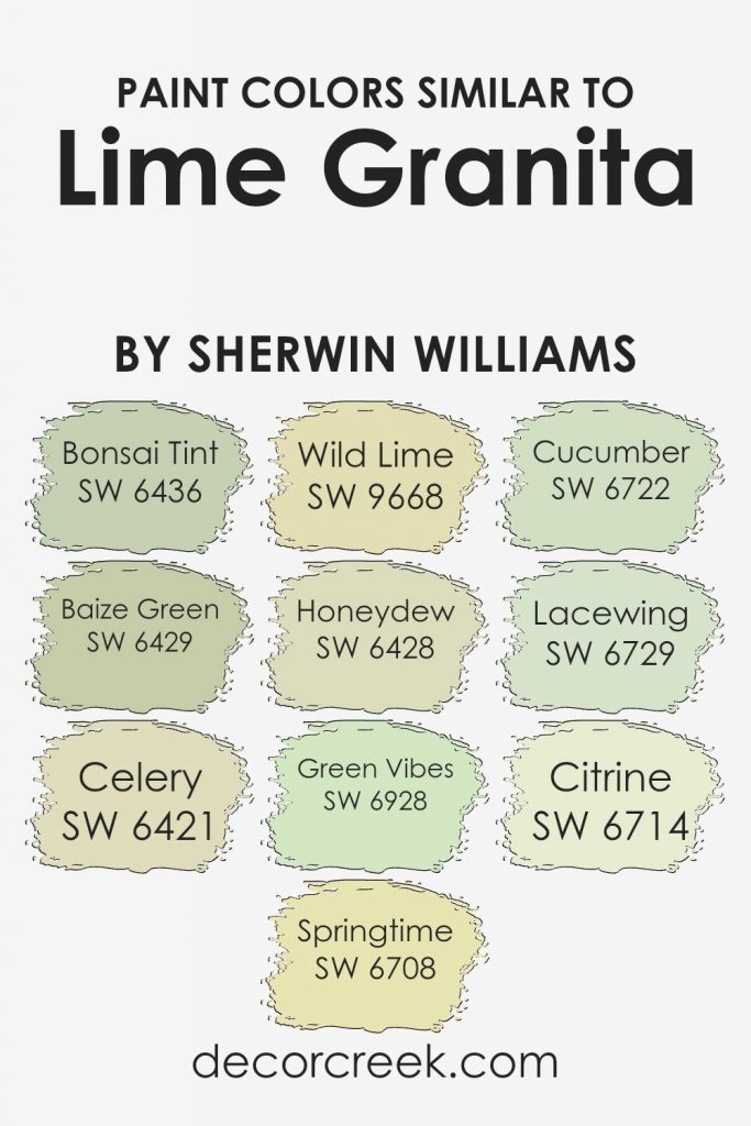 Lime Granita SW 6715 Paint Color by Sherwin Williams - DecorCreek