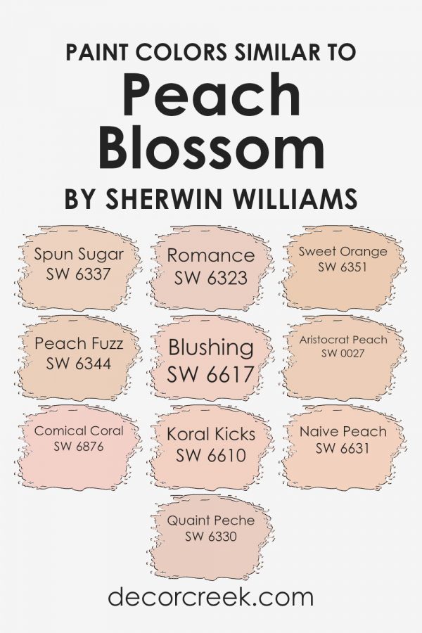 Peach Blossom SW 6624 Paint Color by Sherwin Williams - DecorCreek