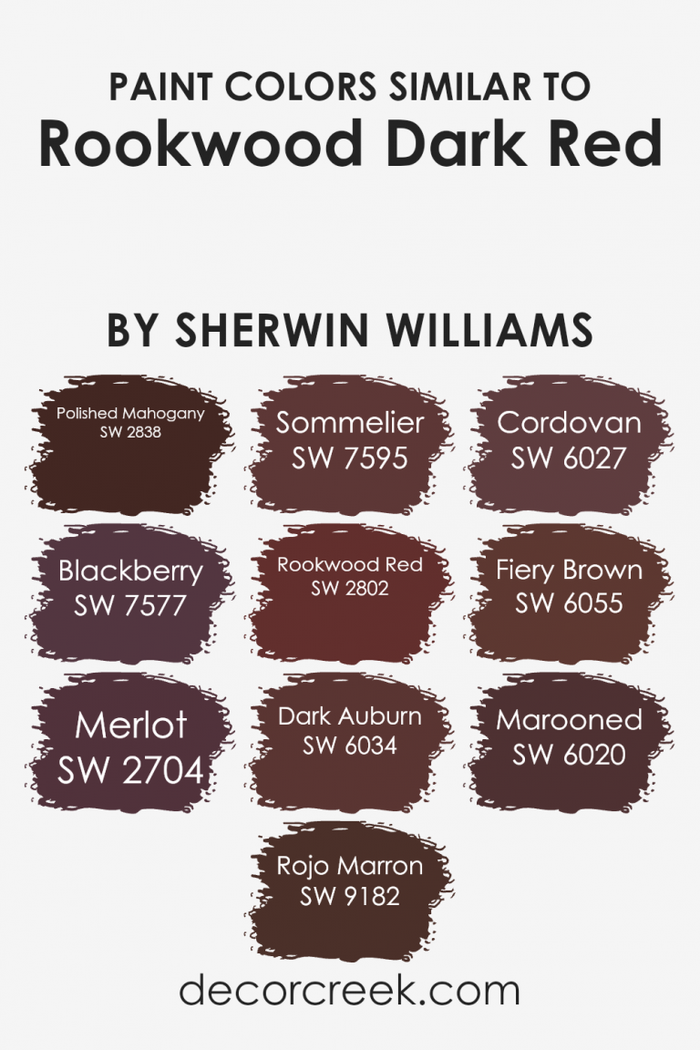 Rookwood Dark Red SW 2801 Paint Color by Sherwin Williams - DecorCreek