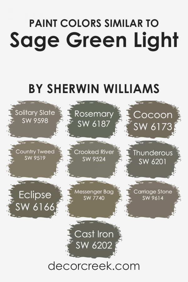 Sage Green Light SW 2851 Paint Color by Sherwin Williams - DecorCreek