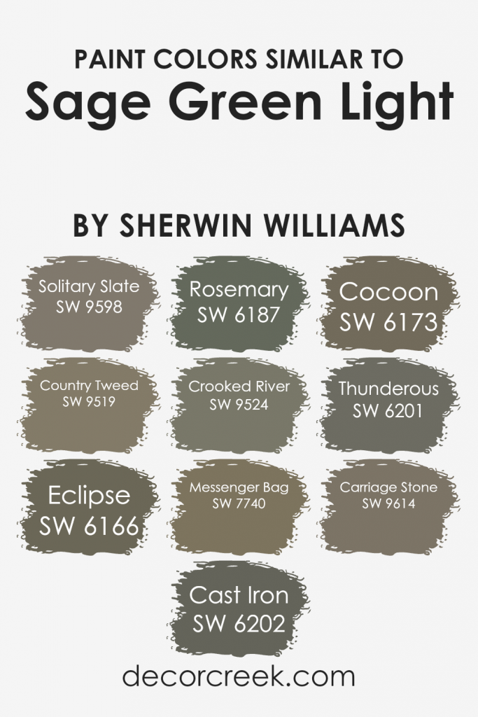Sage Green Light SW 2851 Paint Color by Sherwin Williams - DecorCreek