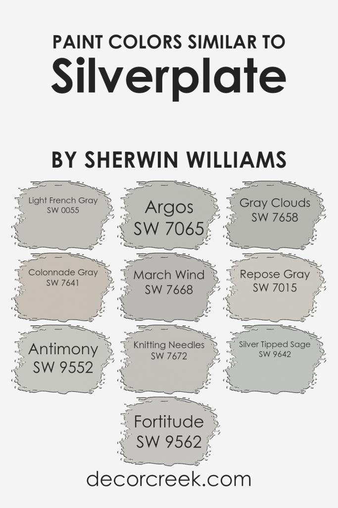 Silverplate SW 7649 Paint Color by Sherwin Williams - DecorCreek