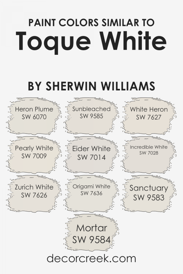 Toque White SW 7003 Paint Color by Sherwin Williams - DecorCreek
