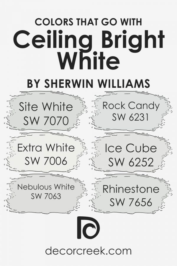 Ceiling Bright White SW 7007 Paint Color by Sherwin Williams - DecorCreek