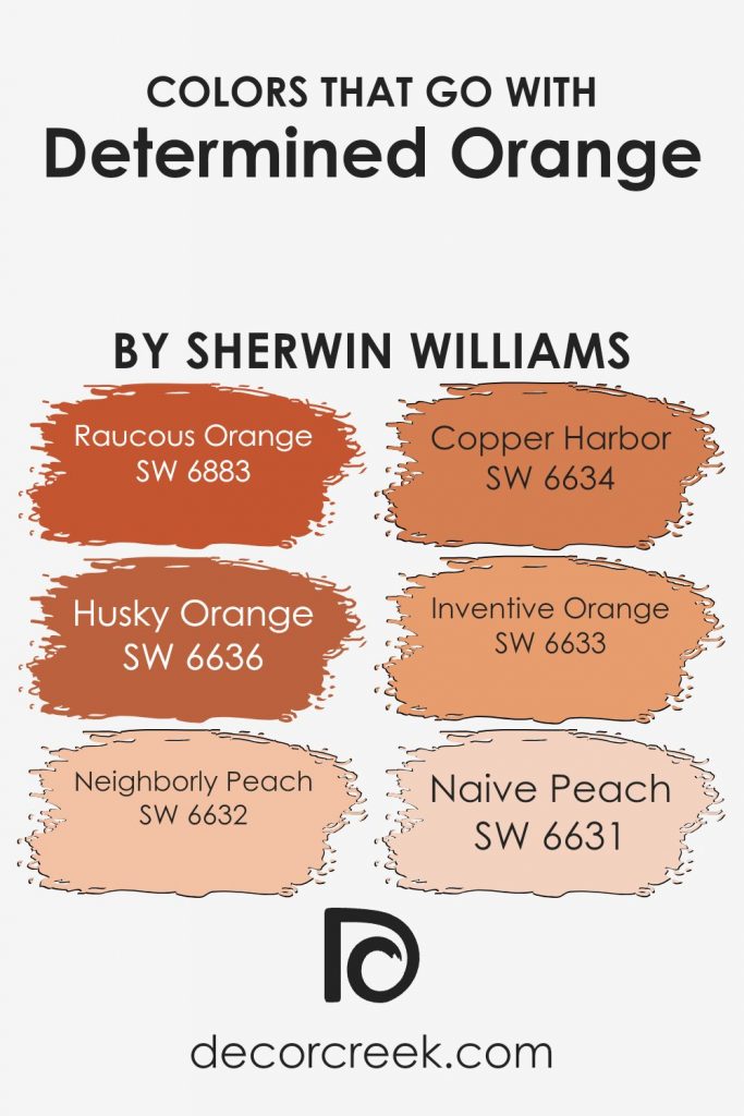 Determined Orange SW 6635 Paint Color by Sherwin Williams - DecorCreek