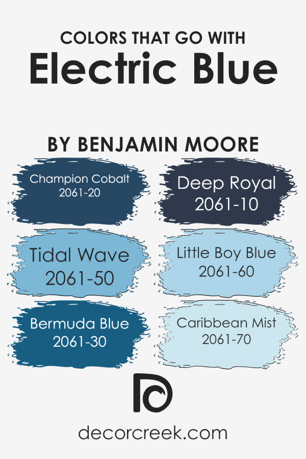 Electric Blue 2061-40 Paint Color by Benjamin Moore - DecorCreek