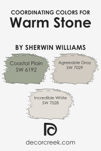 Sherwinwilliams Warm Stone Coordinating Colors