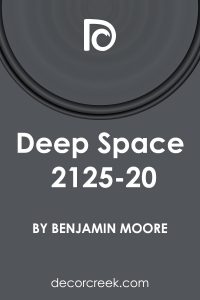 Deep Space 2125-20 Paint Color by Benjamin Moore - DecorCreek