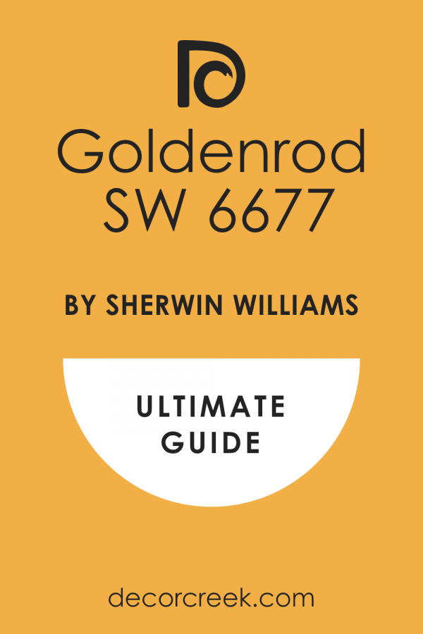 Goldenrod SW 6677 Paint Color by Sherwin Williams - DecorCreek