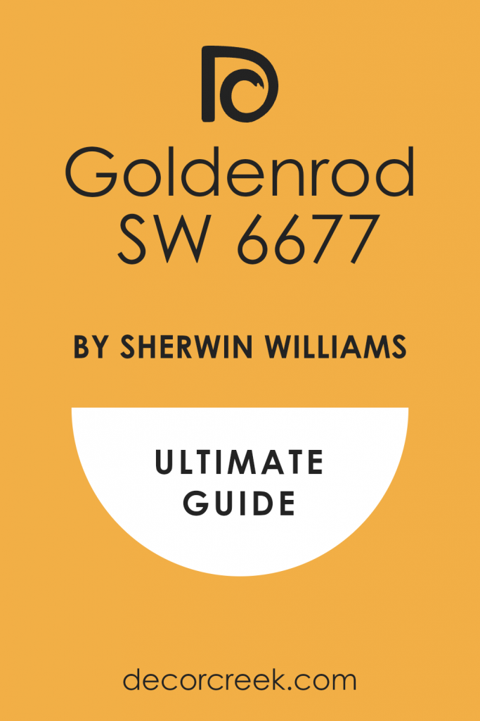 Goldenrod SW 6677 Paint Color by Sherwin Williams - DecorCreek