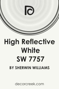 High Reflective White SW 7757 Paint Color by Sherwin Williams - DecorCreek