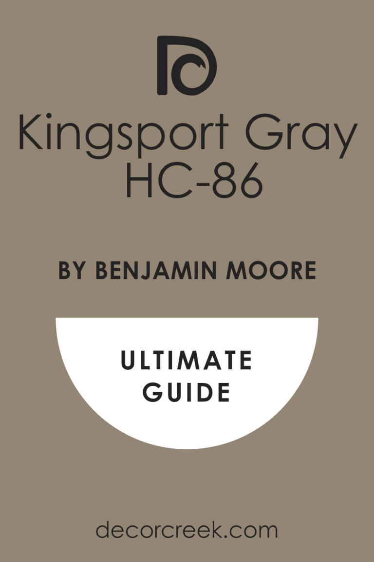Kingsport Gray HC-86 Paint Color by Benjamin Moore - DecorCreek
