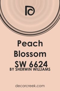 Peach Blossom SW 6624 Paint Color by Sherwin Williams - DecorCreek