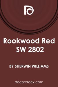 Rookwood Red SW 2802 Paint Color by Sherwin Williams - DecorCreek