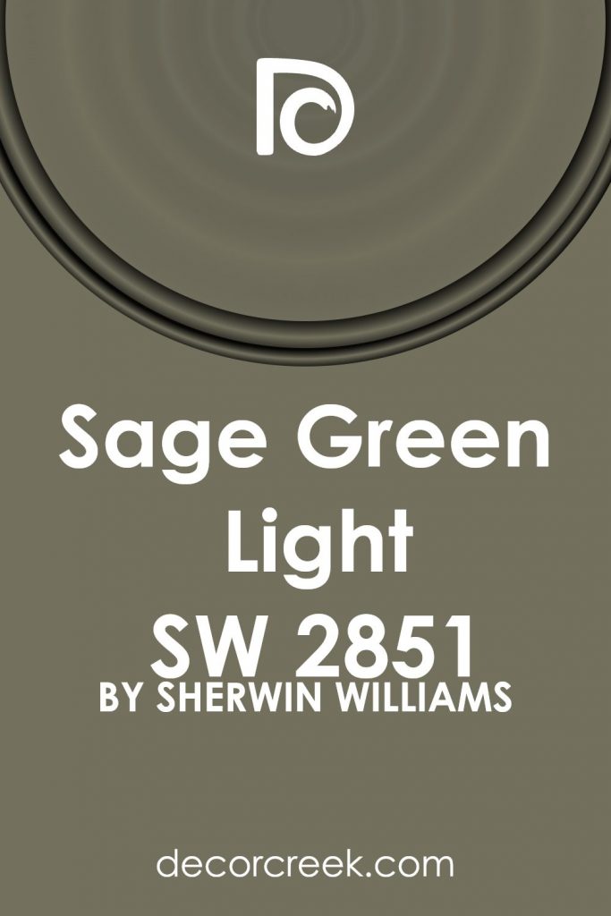 Sage Green Light SW 2851 Paint Color by Sherwin Williams - DecorCreek
