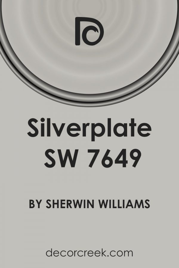 Silverplate SW 7649 Paint Color by Sherwin Williams - DecorCreek