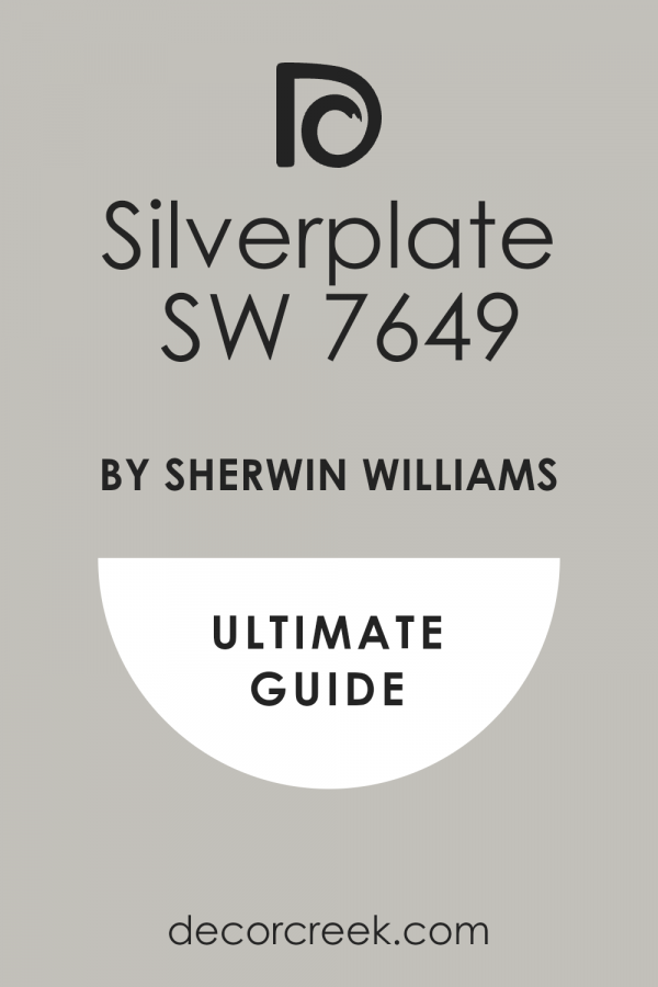 Silverplate SW 7649 Paint Color by Sherwin Williams - DecorCreek