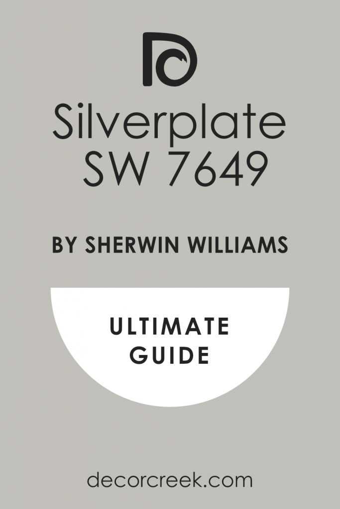 Silverplate SW 7649 Paint Color by Sherwin Williams - DecorCreek