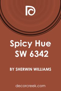 Spicy Hue SW 6342 Paint Color by Sherwin Williams - DecorCreek