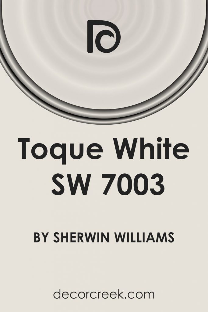 Toque White SW 7003 Paint Color by Sherwin Williams - DecorCreek
