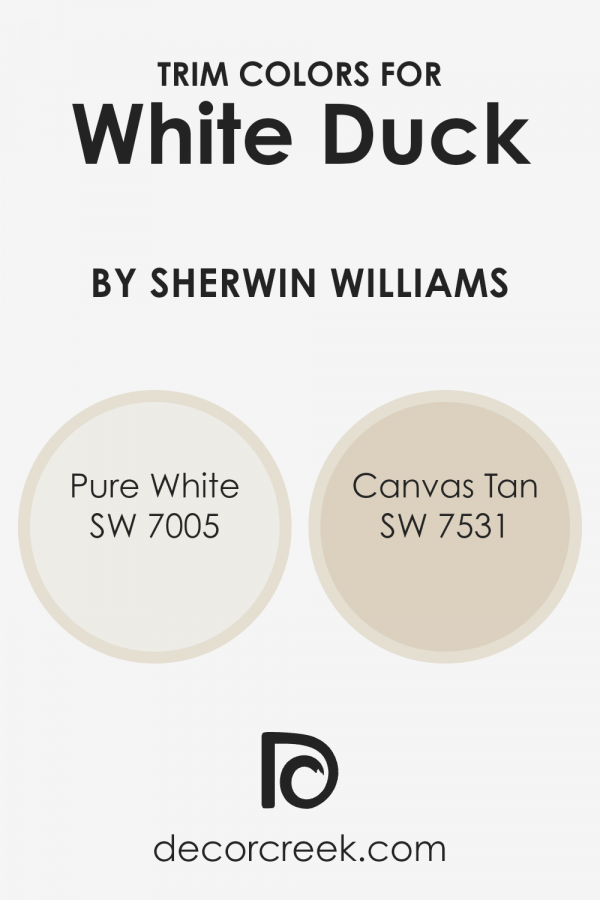 White Duck SW 7010 Paint Color by Sherwin Williams - DecorCreek