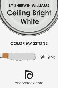 Ceiling Bright White SW 7007 Paint Color by Sherwin Williams - DecorCreek