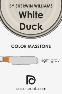 White Duck SW 7010 Paint Color by Sherwin Williams - DecorCreek