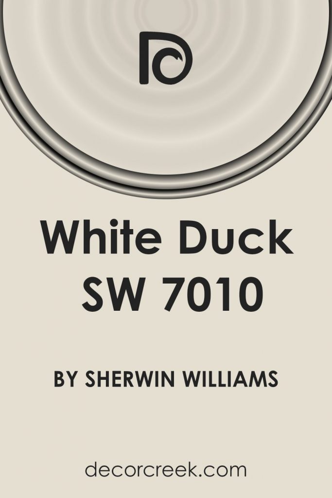 White Duck SW 7010 Paint Color by Sherwin Williams - DecorCreek
