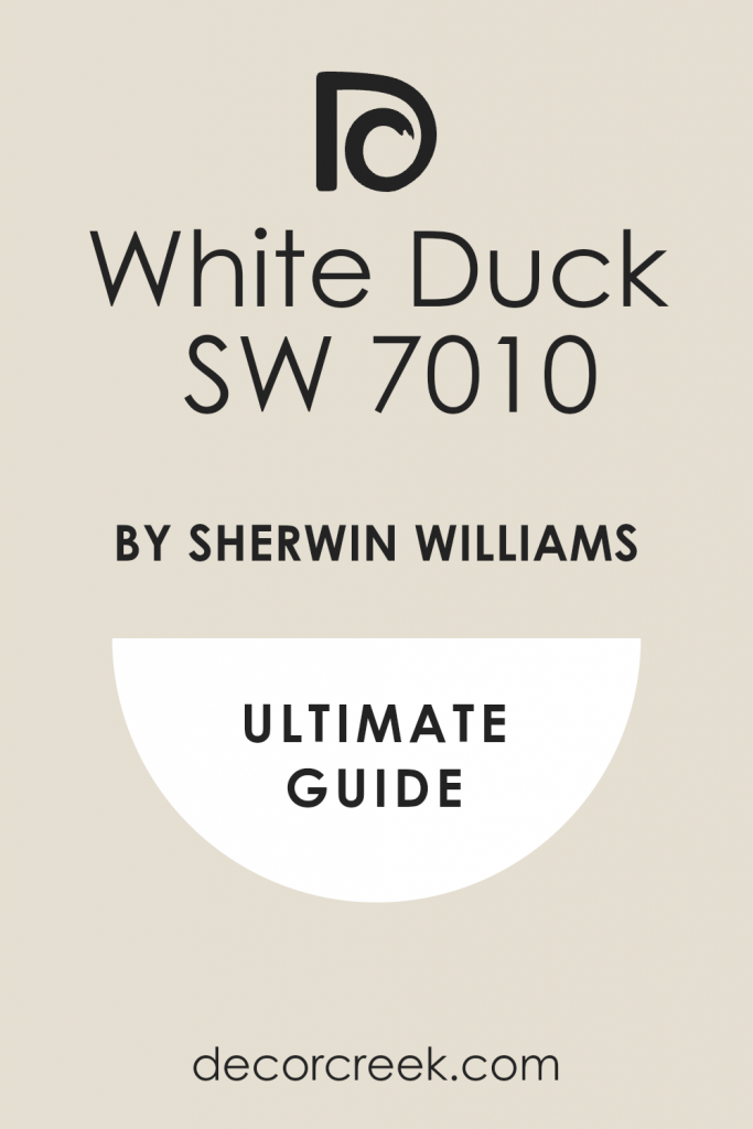 White Duck SW 7010 Paint Color by Sherwin Williams - DecorCreek