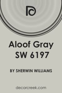 Aloof Gray SW 6197 Paint Color by Sherwin Williams - DecorCreek