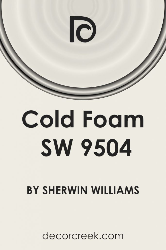 Cold Foam SW 9504 Paint Color by Sherwin Williams - DecorCreek