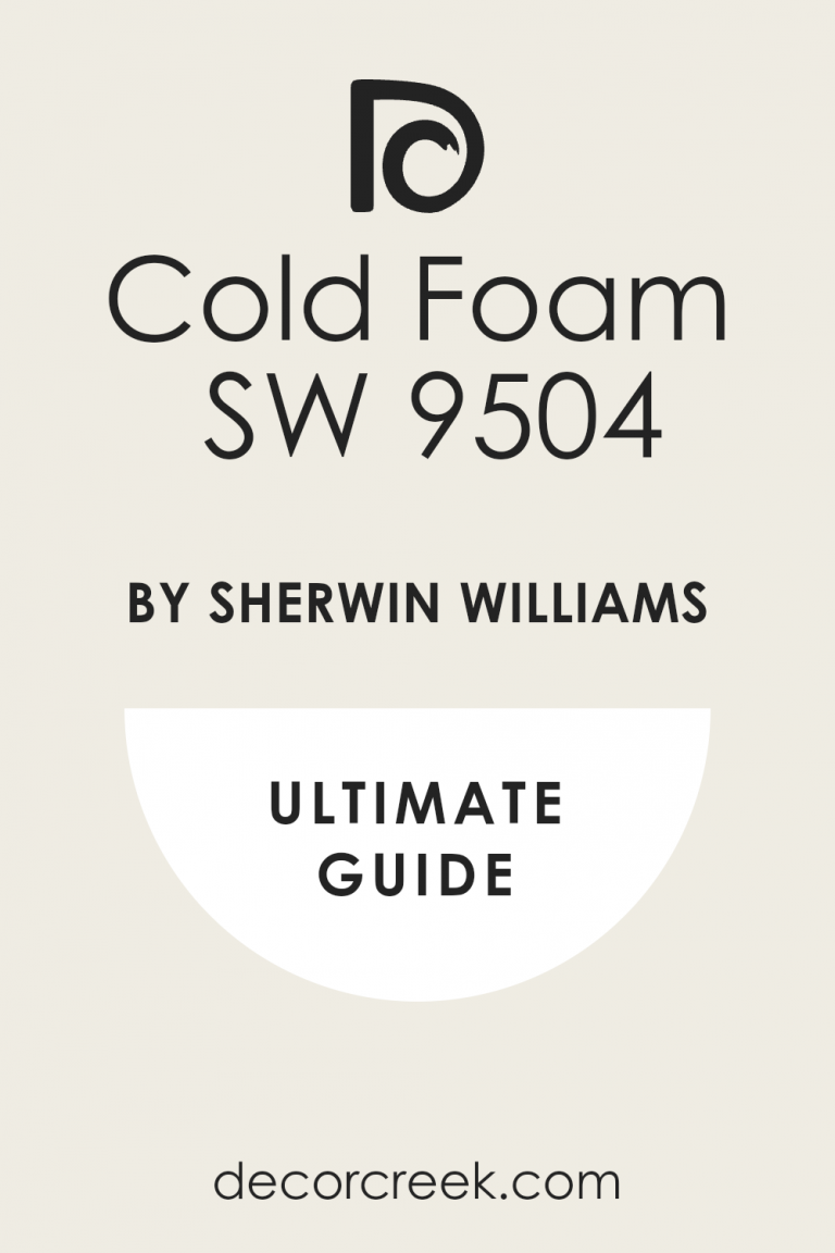Cold Foam SW 9504 Paint Color by Sherwin Williams - DecorCreek