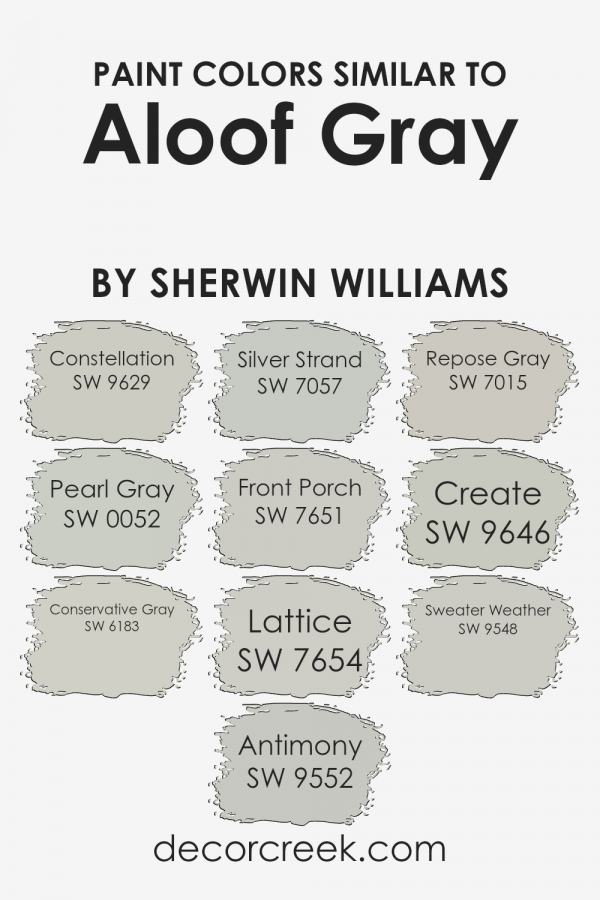Aloof Gray SW 6197 Paint Color by Sherwin Williams - DecorCreek