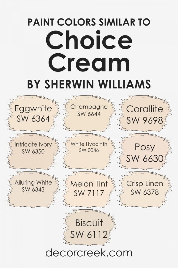Choice Cream SW 6357 Paint Color by Sherwin Williams - DecorCreek